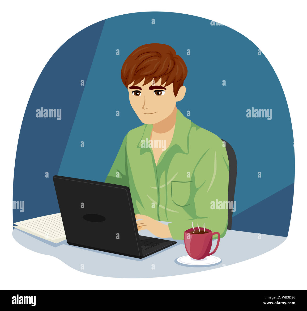 Teenage boy internet cafe hi-res stock photography and images - Alamy