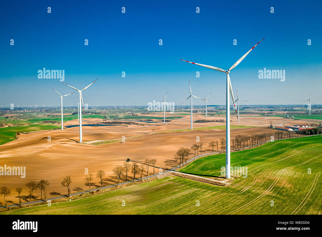Big wind turbine from above hi-res stock photography and images - Alamy