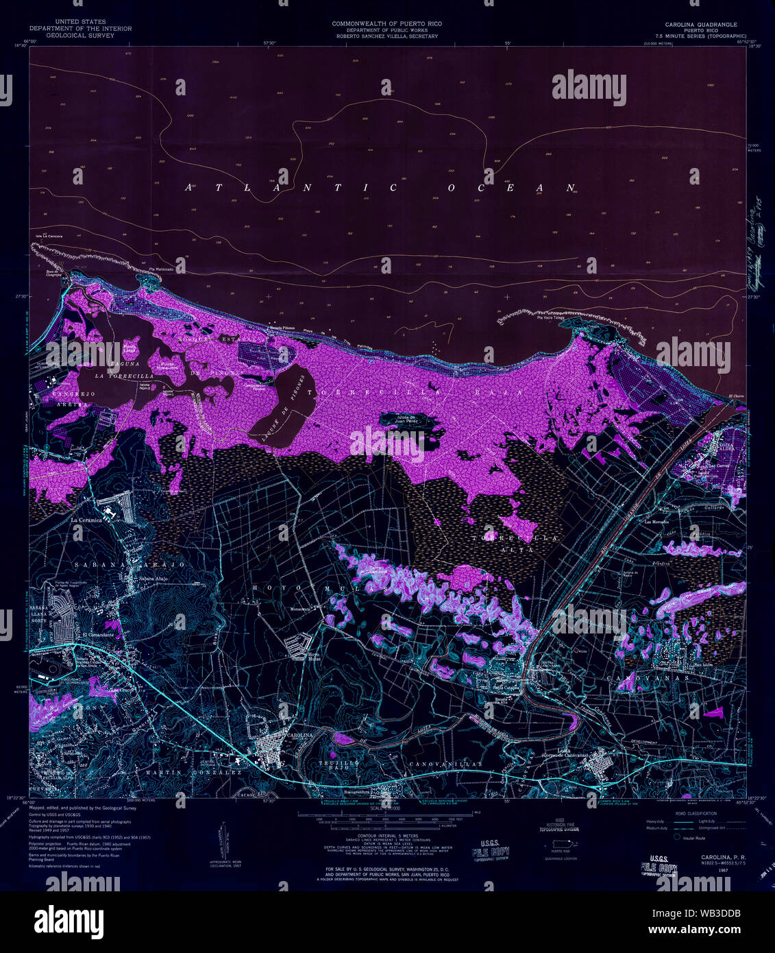 Carolina puerto rico map hi-res stock photography and images - Alamy