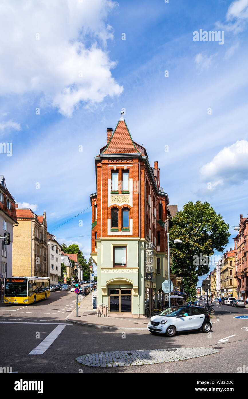 Stuttgart, Germany, August 16, 2019, Fantastic old facades of ...