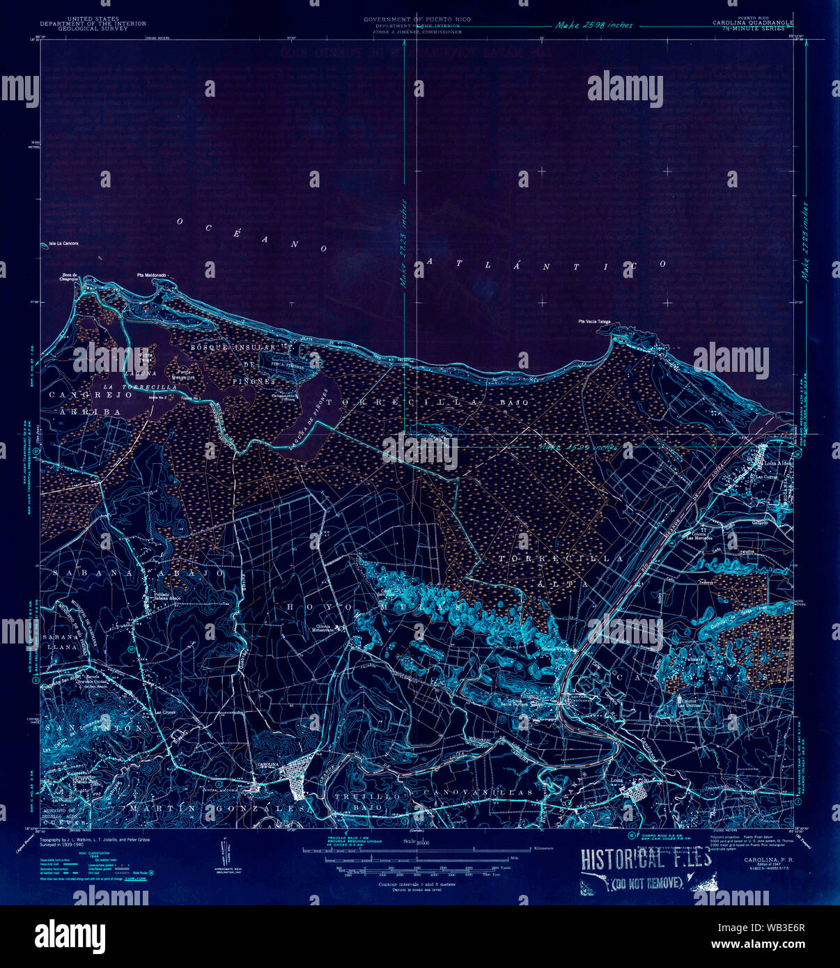 Carolina puerto rico map hi-res stock photography and images - Alamy