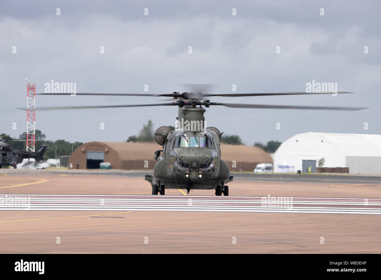 Boeing CH-47 Chinook seen on static display in July at the 2019 RIAT ...
