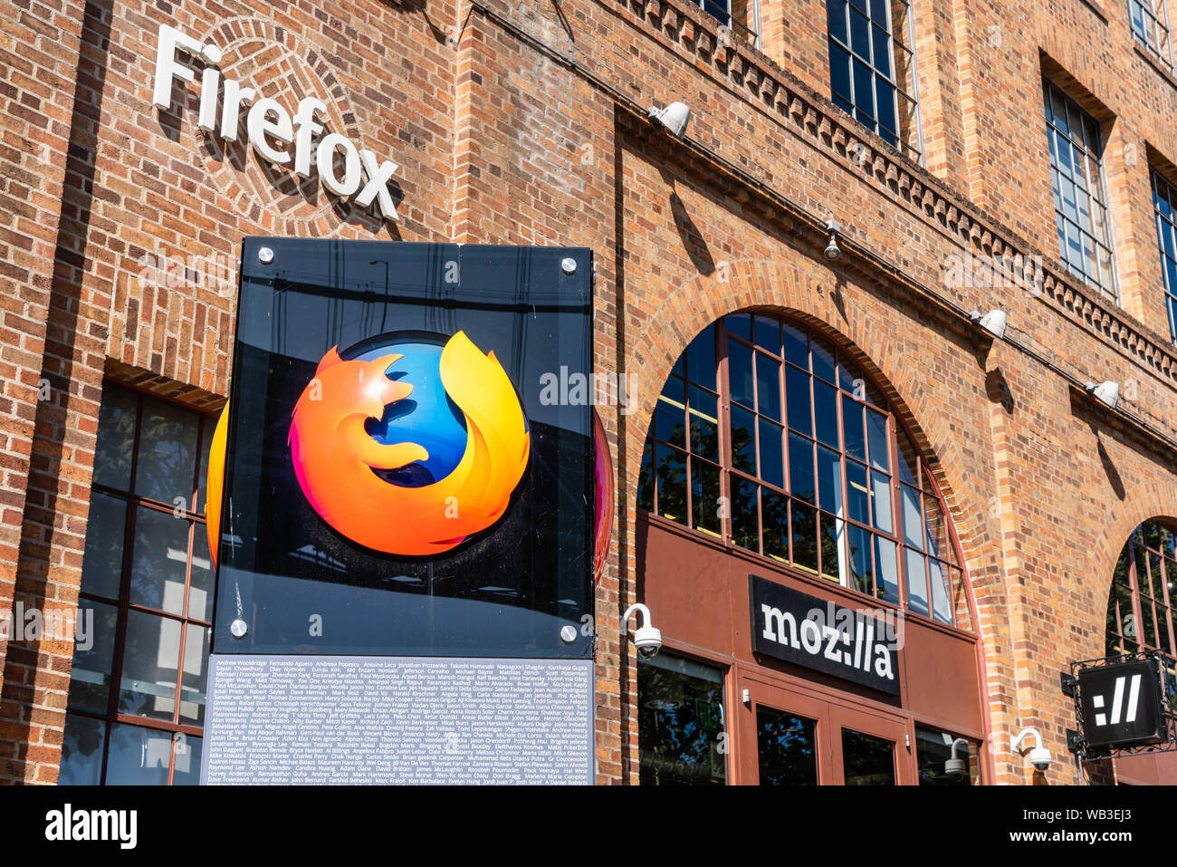 August 21, 2019 San Francisco / CA / USA - Mozilla office building ...