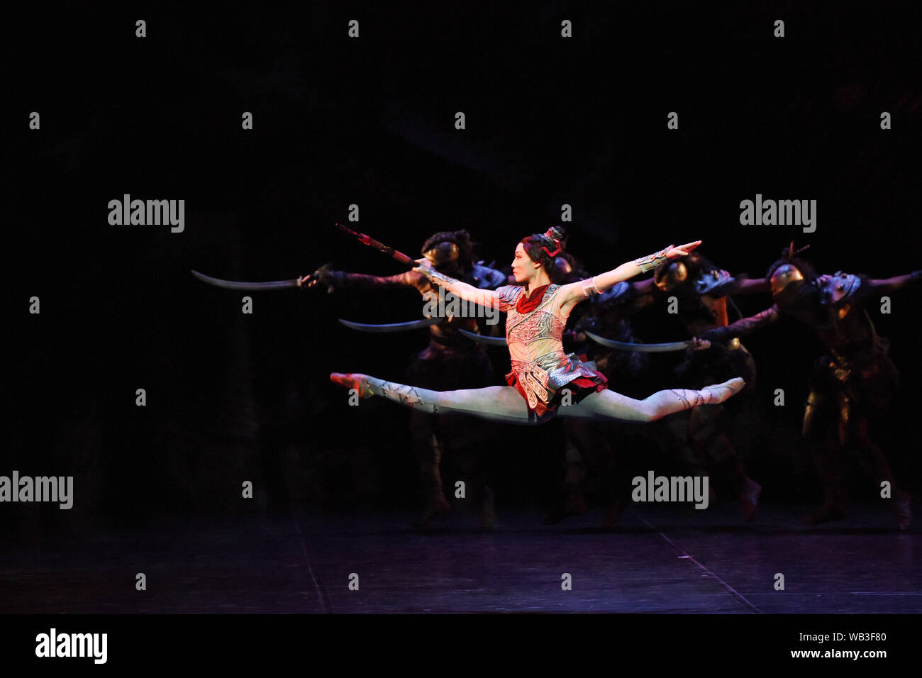 New York, USA. 23rd Aug, 2019. Dancers perform during the ballet Mulan ...