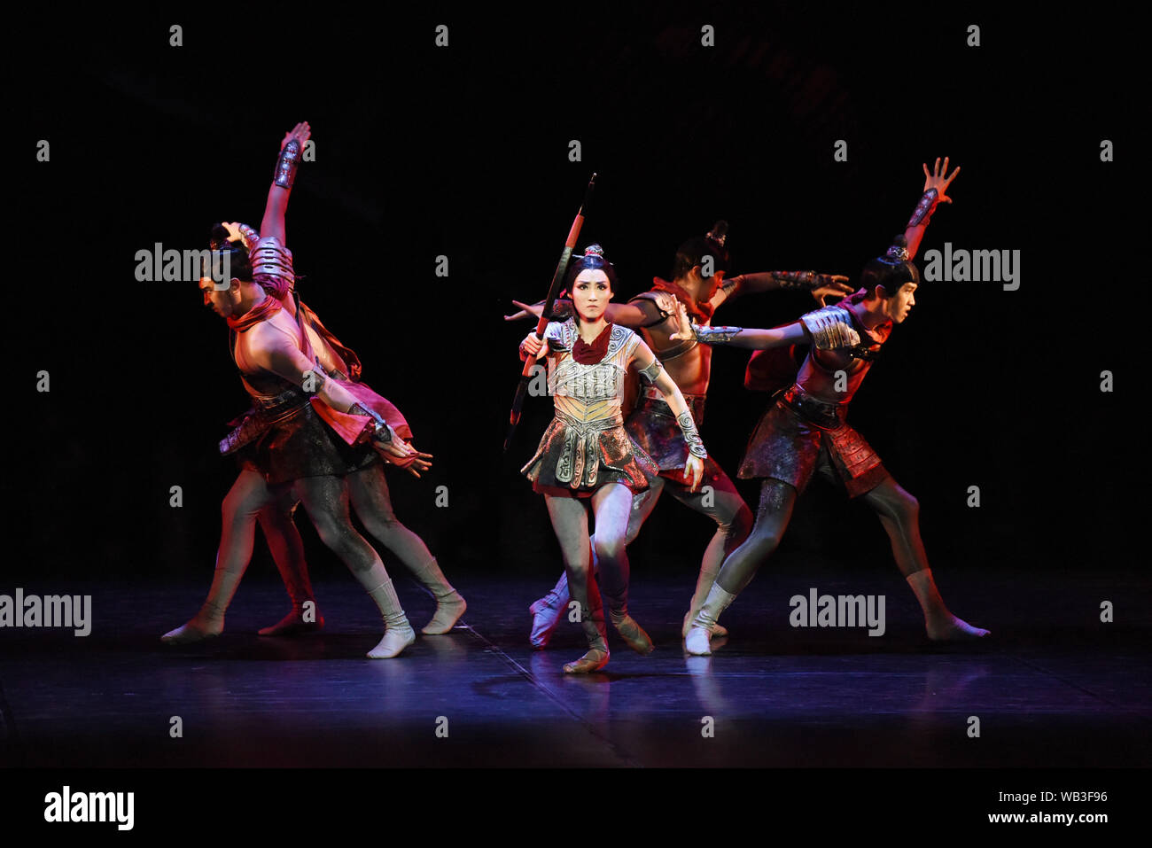 New York, USA. 23rd Aug, 2019. Dancers perform during the ballet Mulan ...