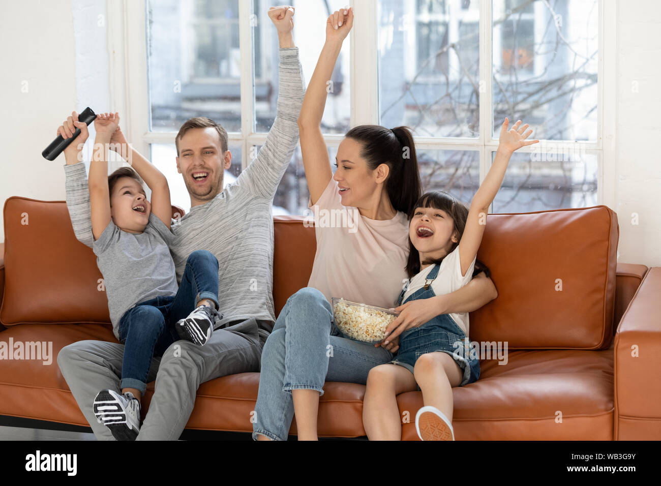 Children football team parents hi-res stock photography and images - Alamy