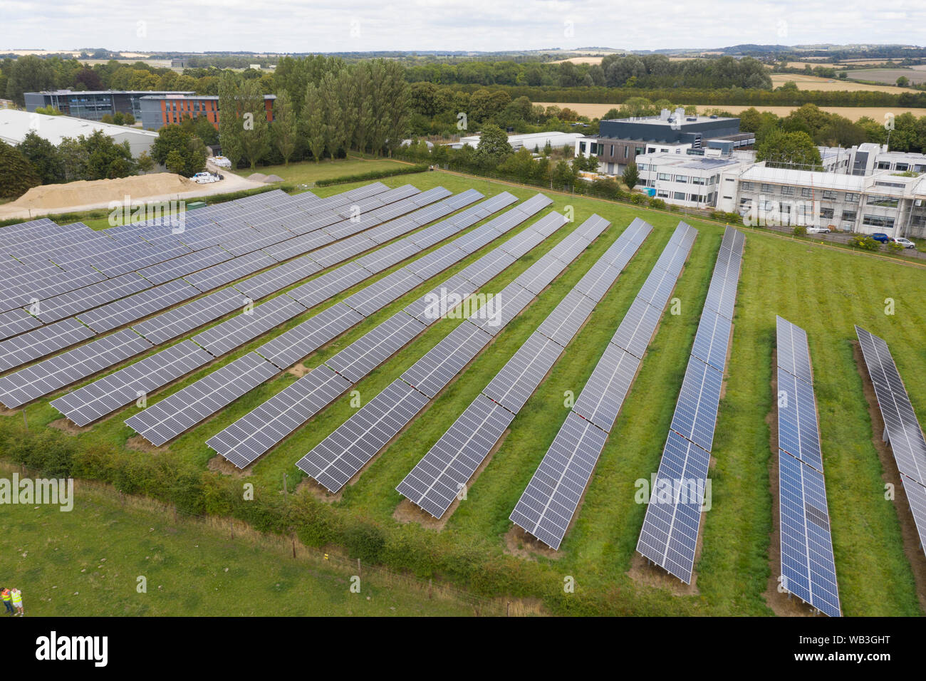 Solar Farm Aerial Photography Stock Photo - Alamy