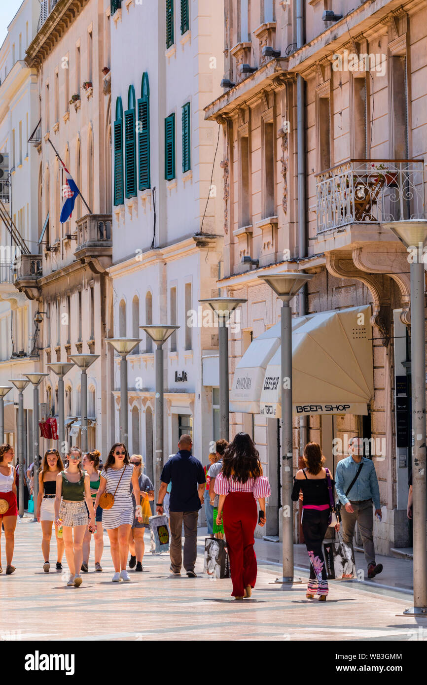Marmontova Street , Split, Croatia, Europe Stock Photo - Alamy
