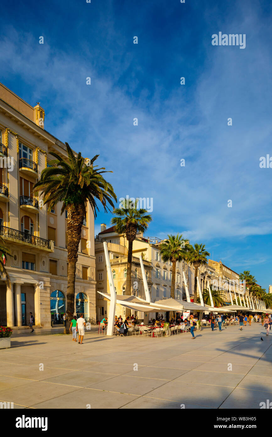 Riva Promenade, Split, Croatia, Europe Stock Photo - Alamy