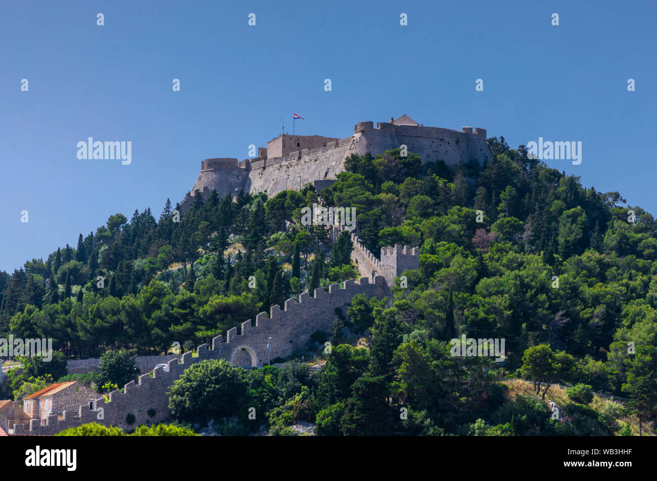 Spanish Fortress, Hvar, Croatia, Europe Stock Photo - Alamy