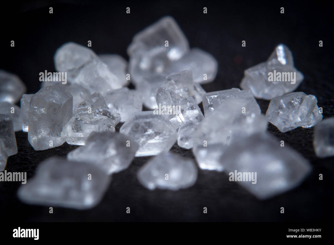 Macro shot sugar in details close-up picture Stock Photo - Alamy