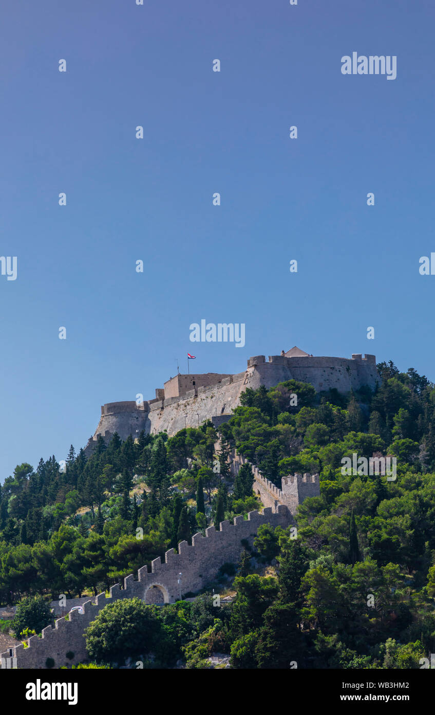 Spanish Fortress, Hvar, Croatia, Europe Stock Photo - Alamy