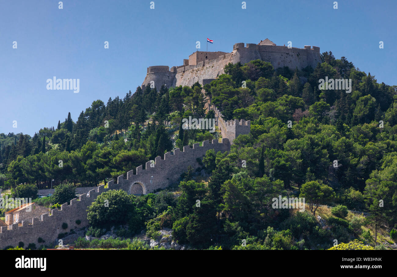 Spanish Fortress, Hvar, Croatia, Europe Stock Photo - Alamy
