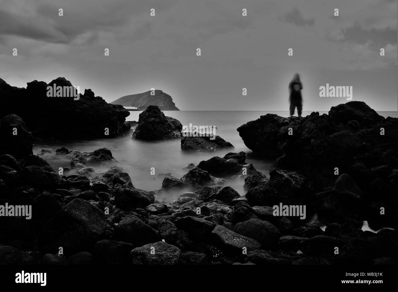 Emotions and emotions and loneliness Black and White Stock Photos ...