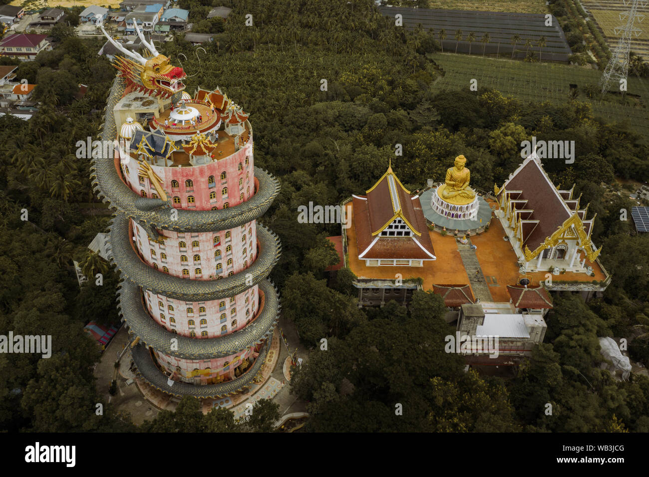 Wat Samphran, Dragon Temple, Bangkok, Thailand Stock Photo - Alamy
