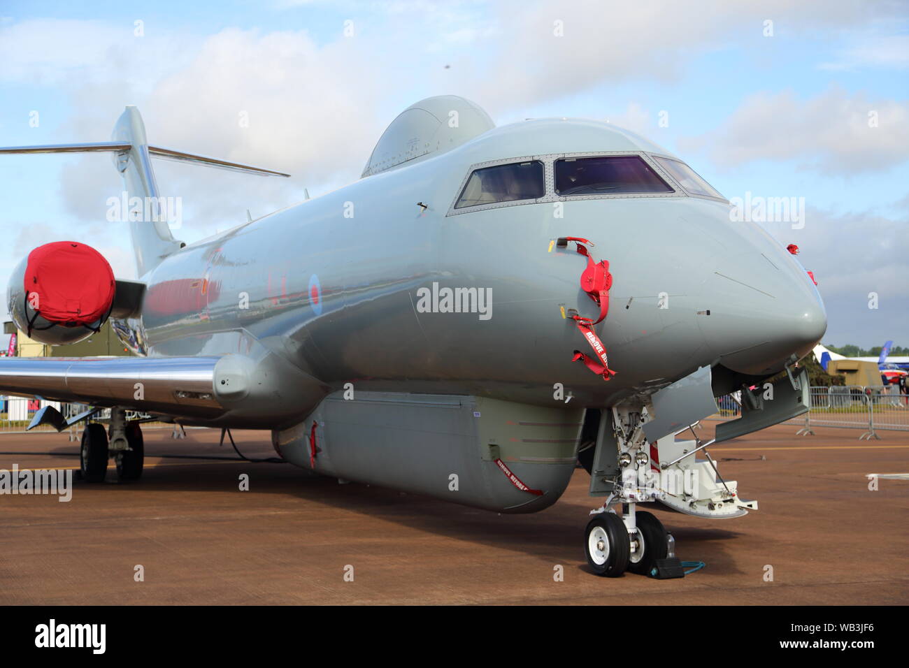 An RAF Raytheon Sentinel R.1 surveillance plane at RIAT 2019 at RAF ...