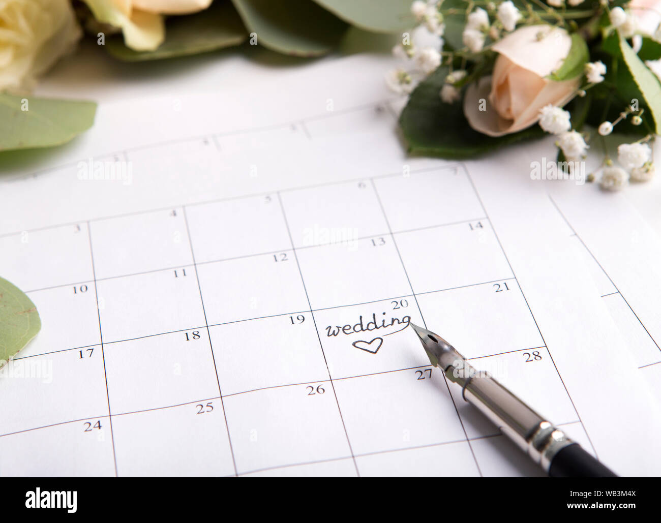 Wedding calendar hi-res stock photography and images - Alamy