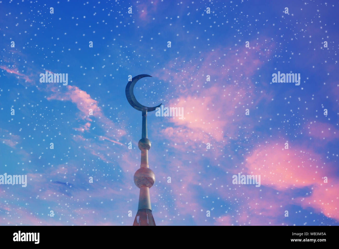 close up of a mosque. sky background Stock Photo - Alamy