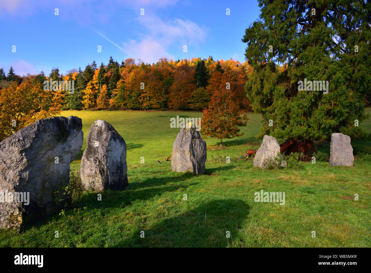 Hascombe stone circle hi-res stock photography and images - Alamy