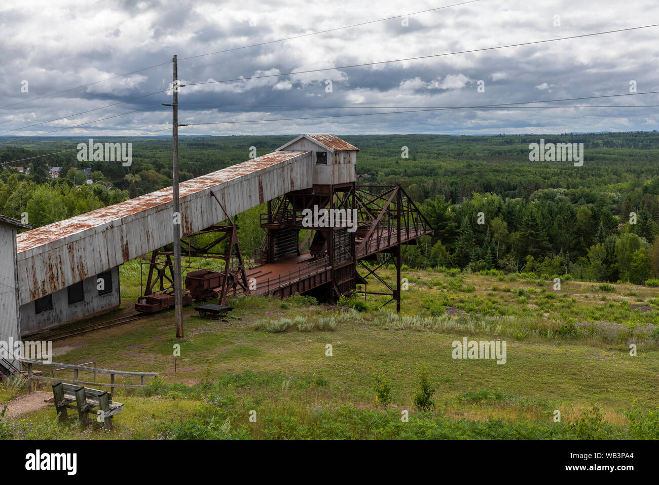 Old Retired Iron Ore Mine Building Stock Photo - Alamy