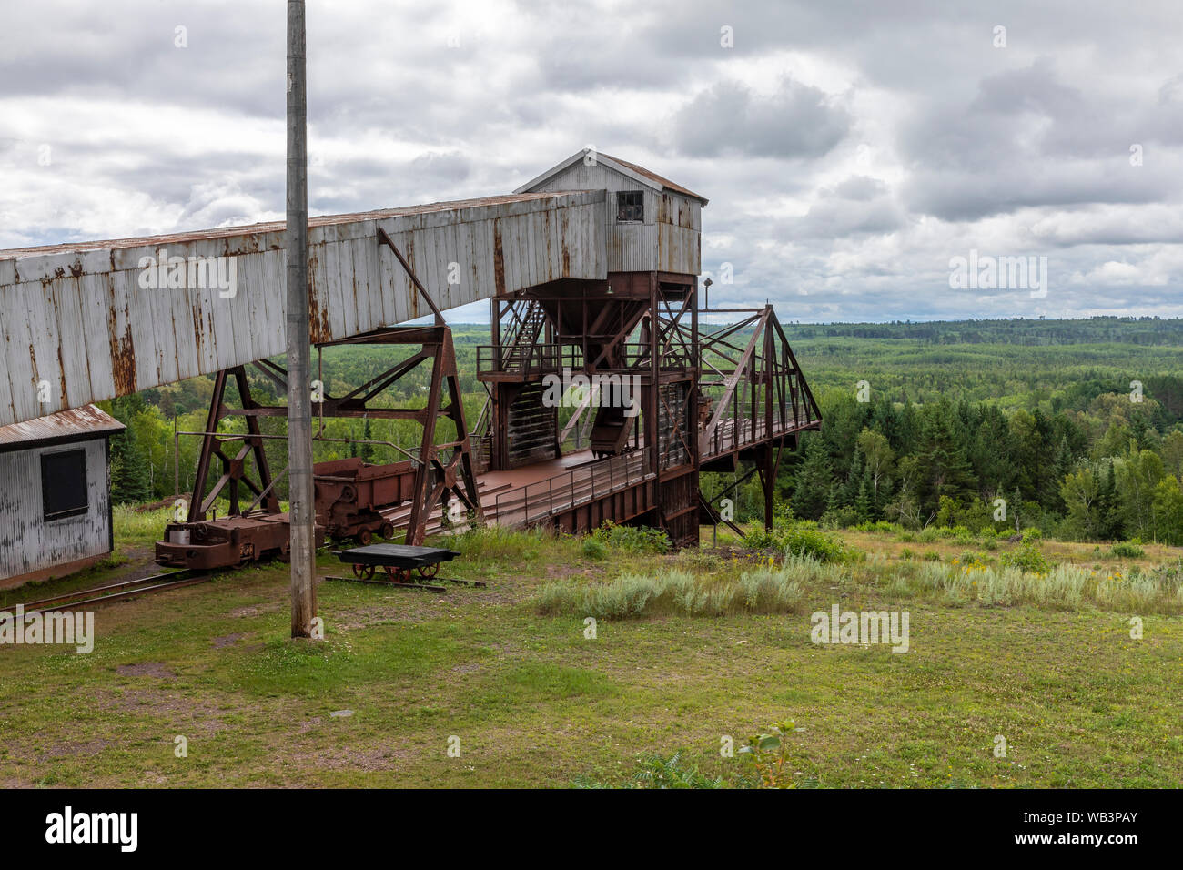 Old Retired Iron Ore Mine Building Stock Photo - Alamy