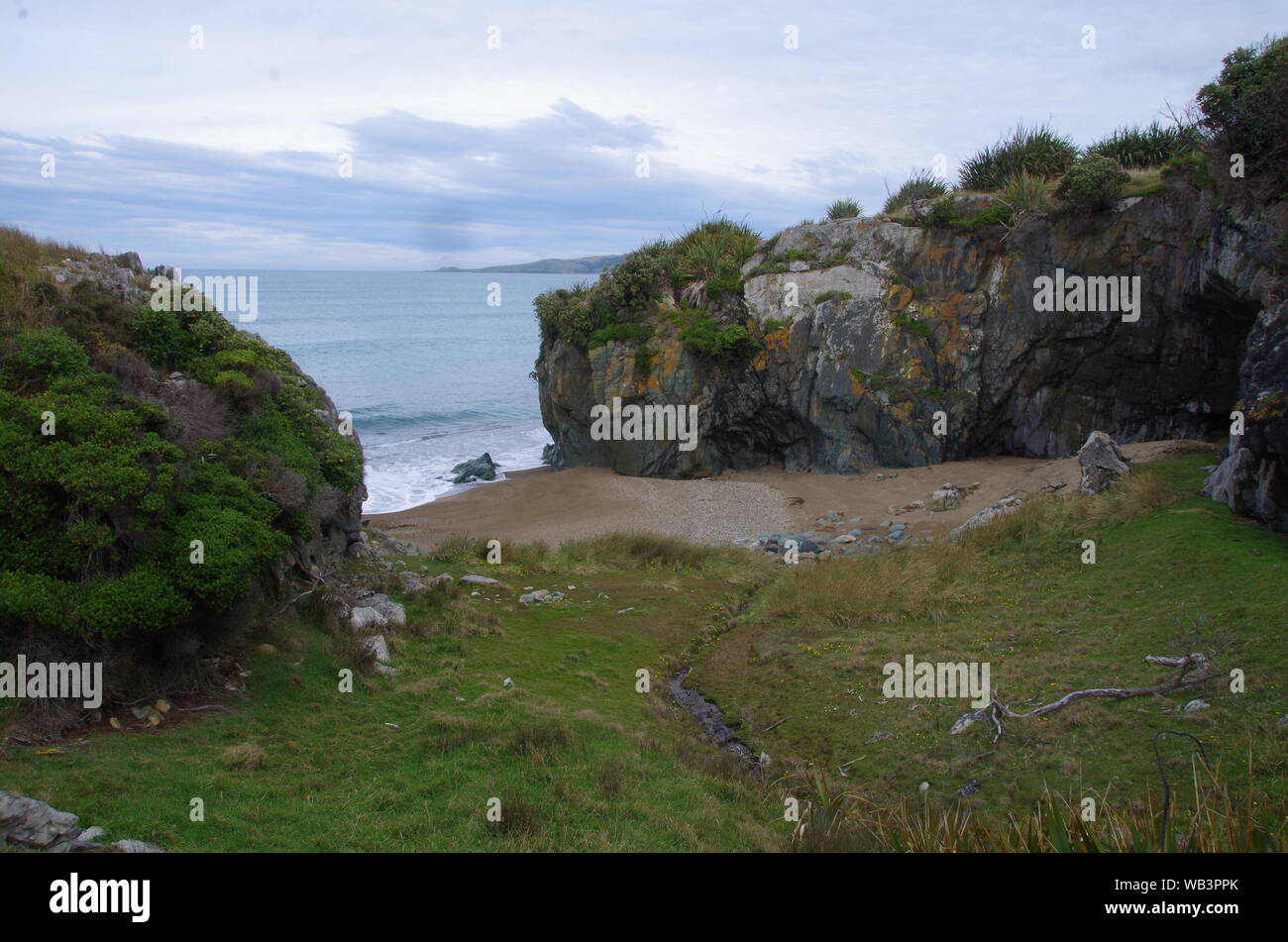 Te Araroa Trail. Colac Bay. Southland. South Island. New Zealand Stock ...
