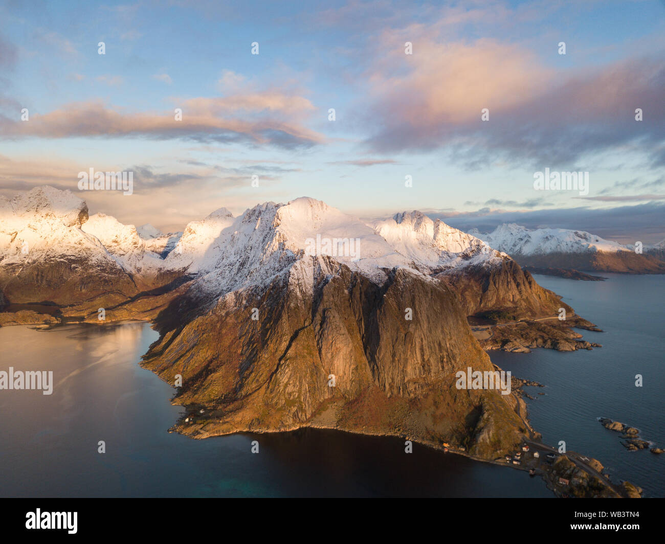 Morning Arctic Aerial View Stock Photo - Alamy