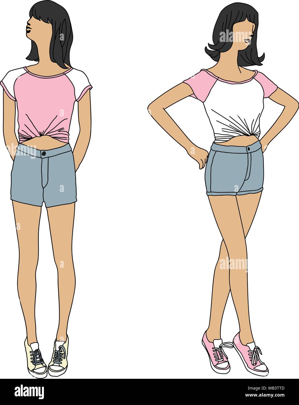 Mannequin in t shirt Stock Vector Images - Alamy