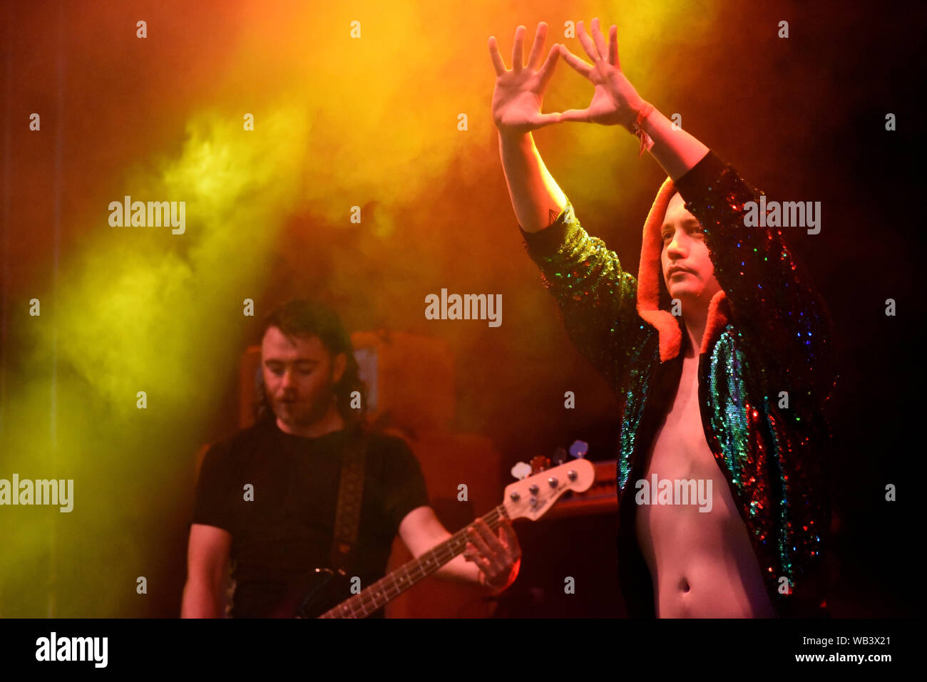 Pigs Pigs Pigs Pigs Pigs Pigs Pigs (Matt Baty pictured) at Green Man ...