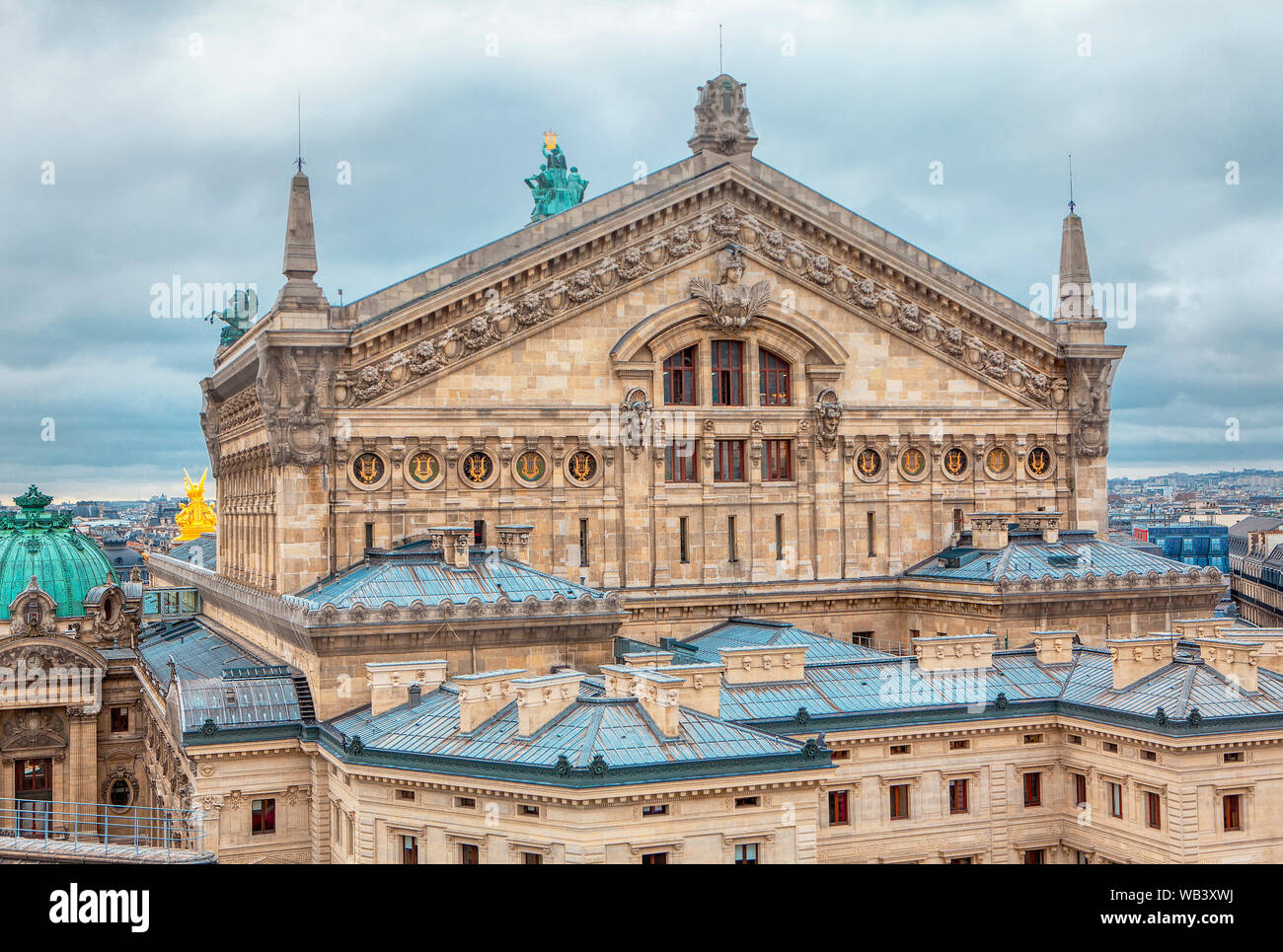 Opera Garnier Paris back side view Stock Photo - Alamy