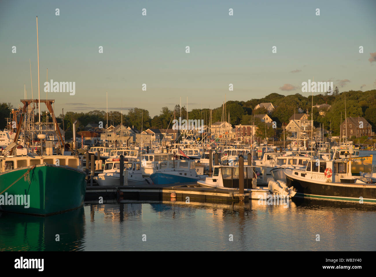 The Gloucester fishing fleet with afternoon light Stock Photo - Alamy