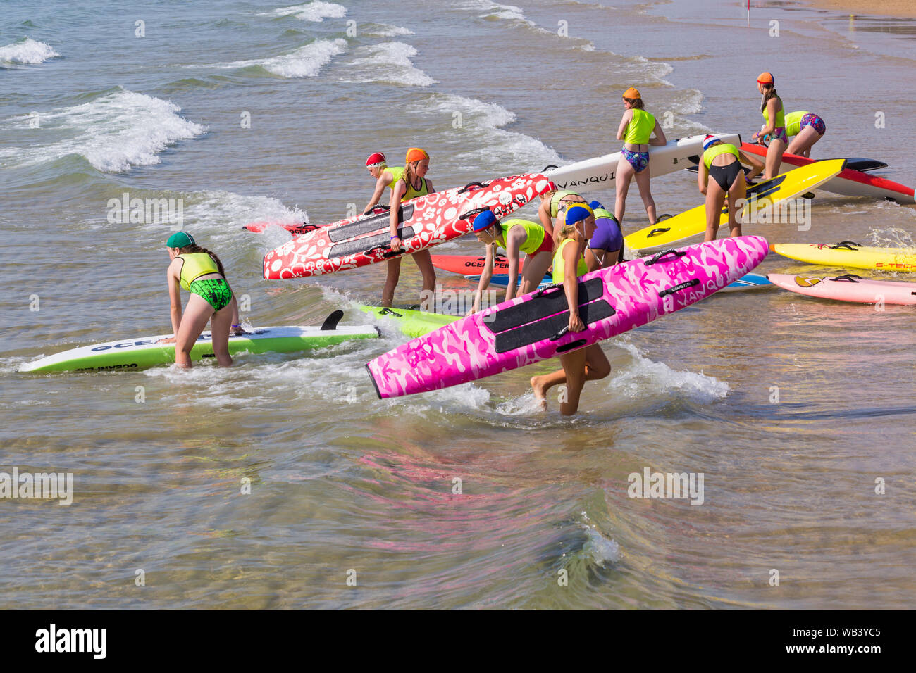 Surf life saving paddle race hi-res stock photography and images - Alamy