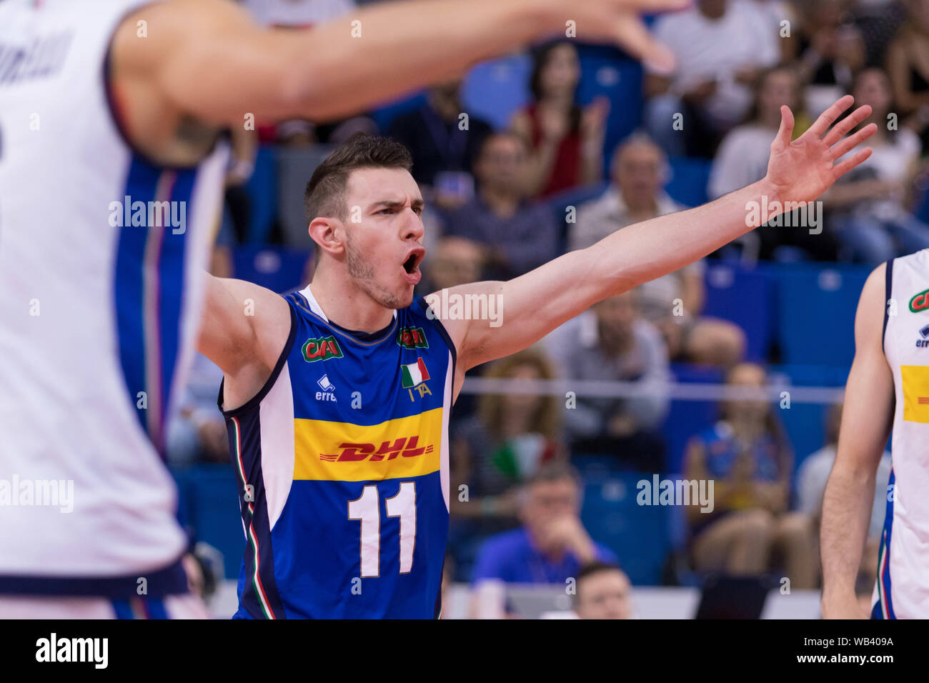 HAPPYNESS OF FABIO BALASO during Nations League Men - Italy Vs Argentina, Milano, Italy, 22 Jun ...