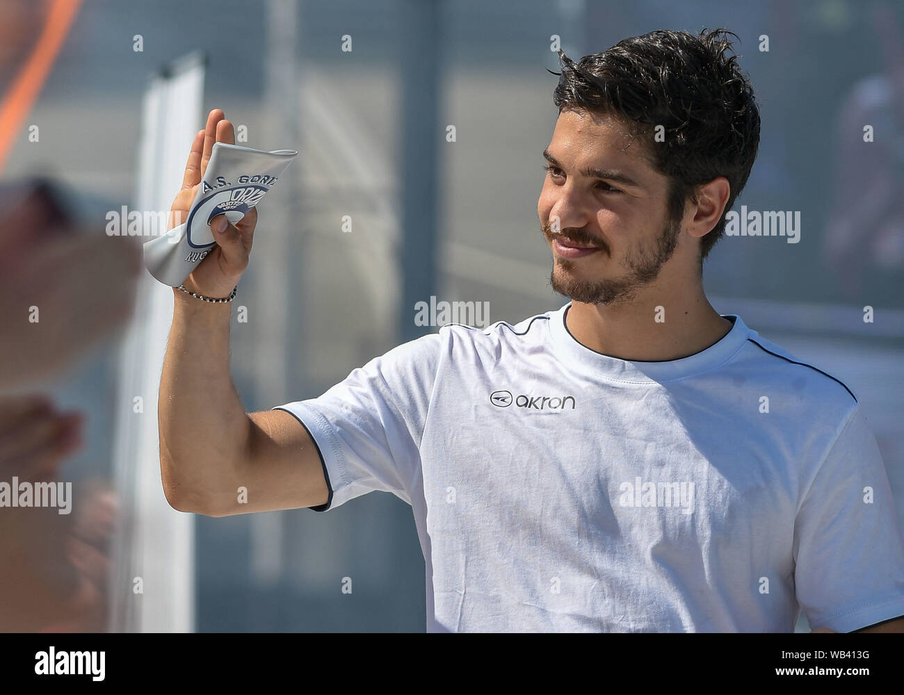 MATTEO RESTIVO GREETS IL PUBBLICO during Trofeo Dell´est 2019, Gorizia ...