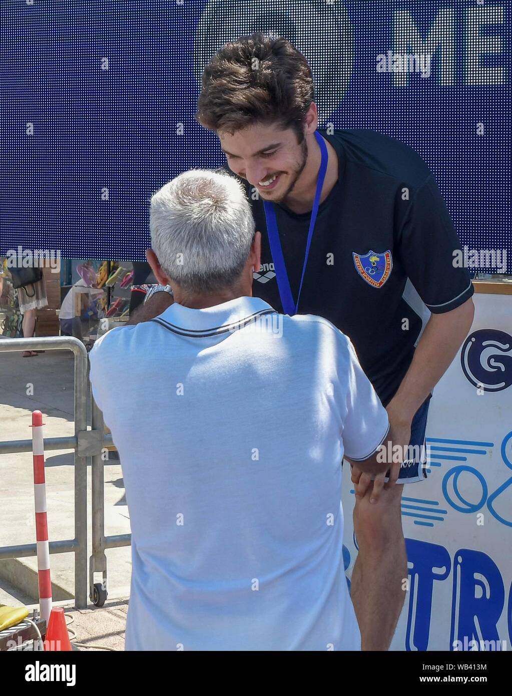 MATTEO RESTIVO VIENE PREMIATO NEI 50 DORSO during Trofeo Dell´est 2019 ...