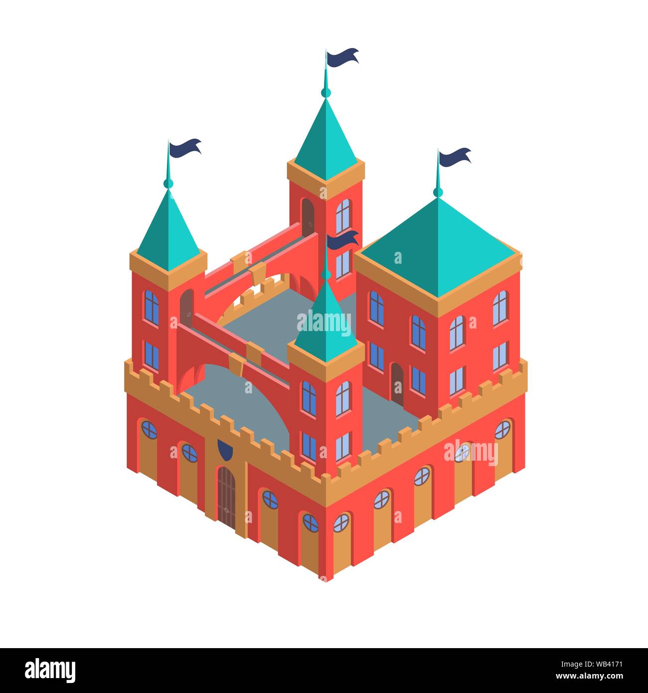 Turret on wall castle Cut Out Stock Images & Pictures - Alamy