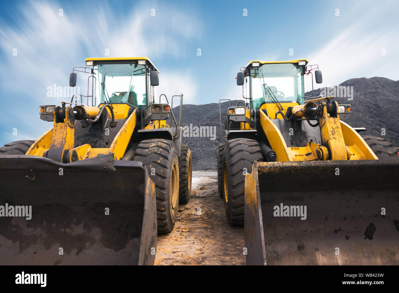bulldozer on a building site Stock Photo - Alamy