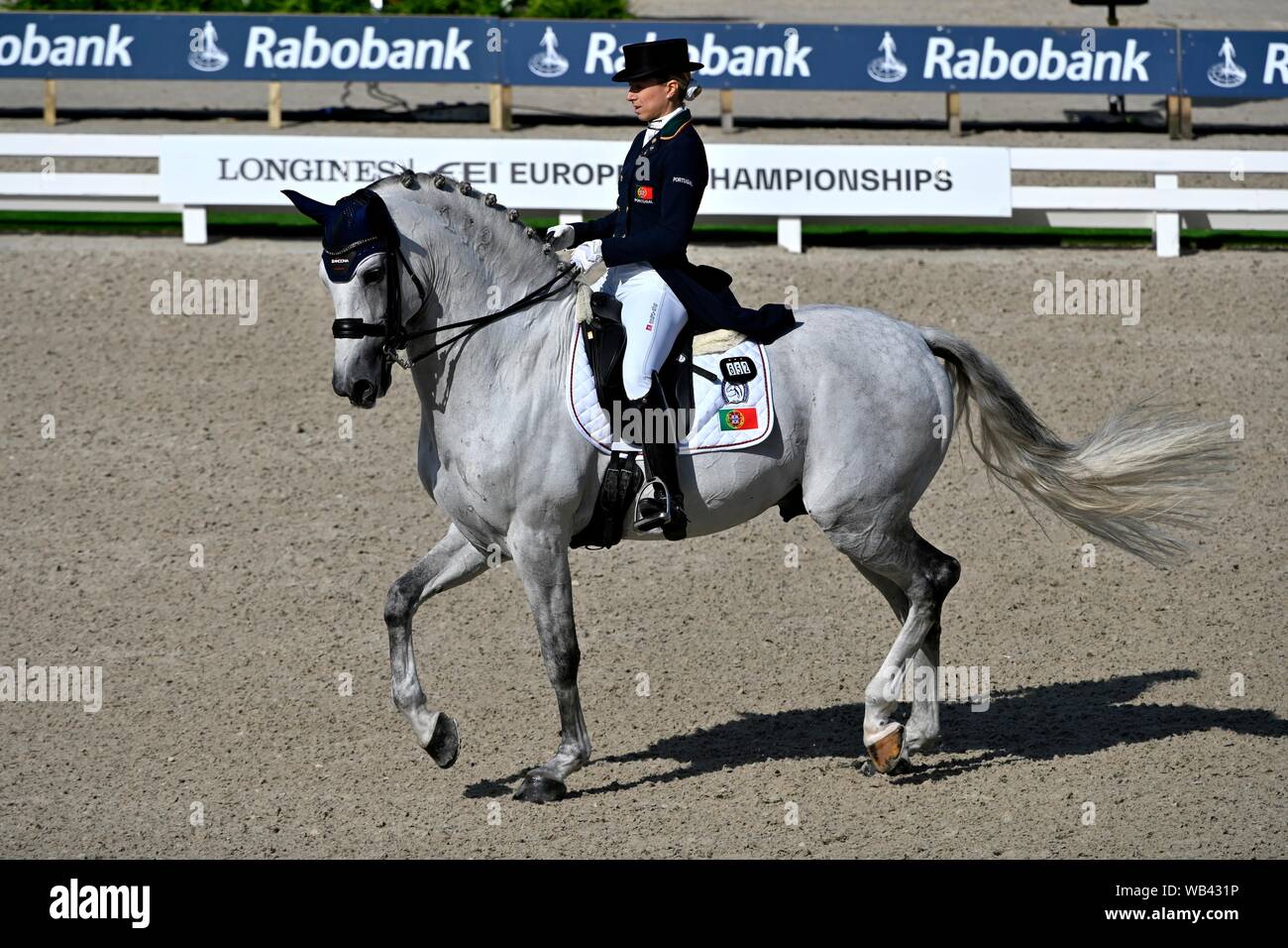 Maria Caetano POR with Coroadoi during Longines FEI Dressage European ...