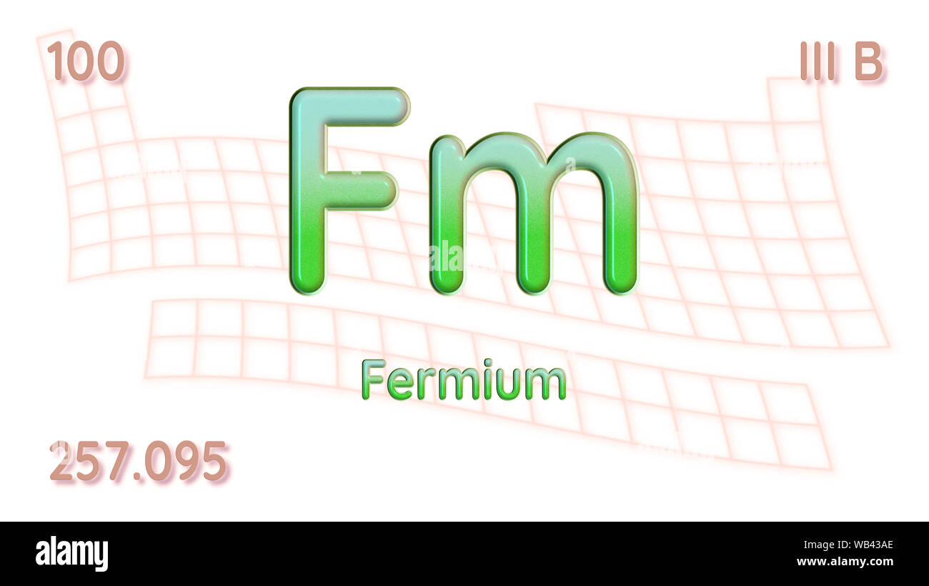 Fermium chemical element atomic data and symbol - table of elements ...