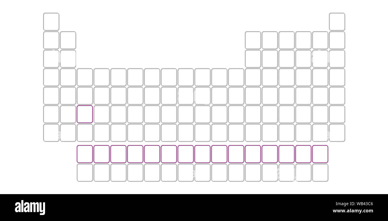 chemical element atomic data and symbol - blank table of elements Stock ...