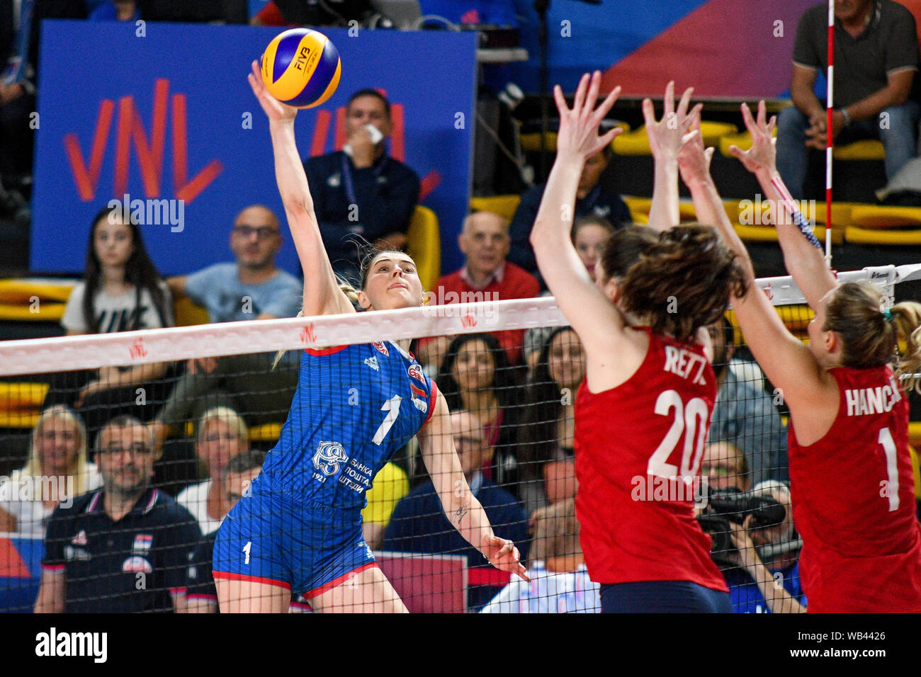 BIANKA BUSA during Nations League Women - United States (usa) Vs Serbia ...