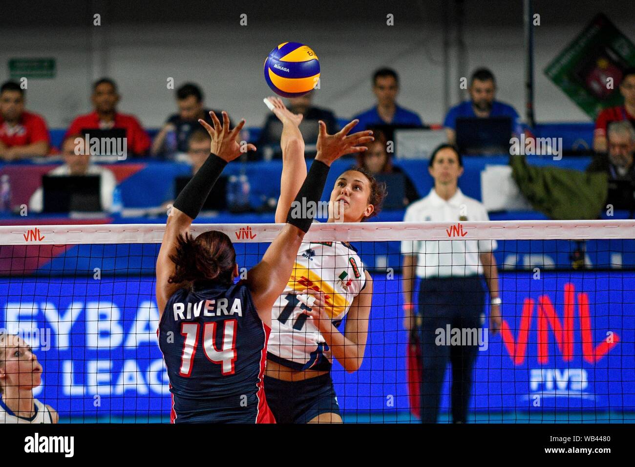 ANNA DANESI SPIKE during Nations League Women - Italy Vs Dominican ...