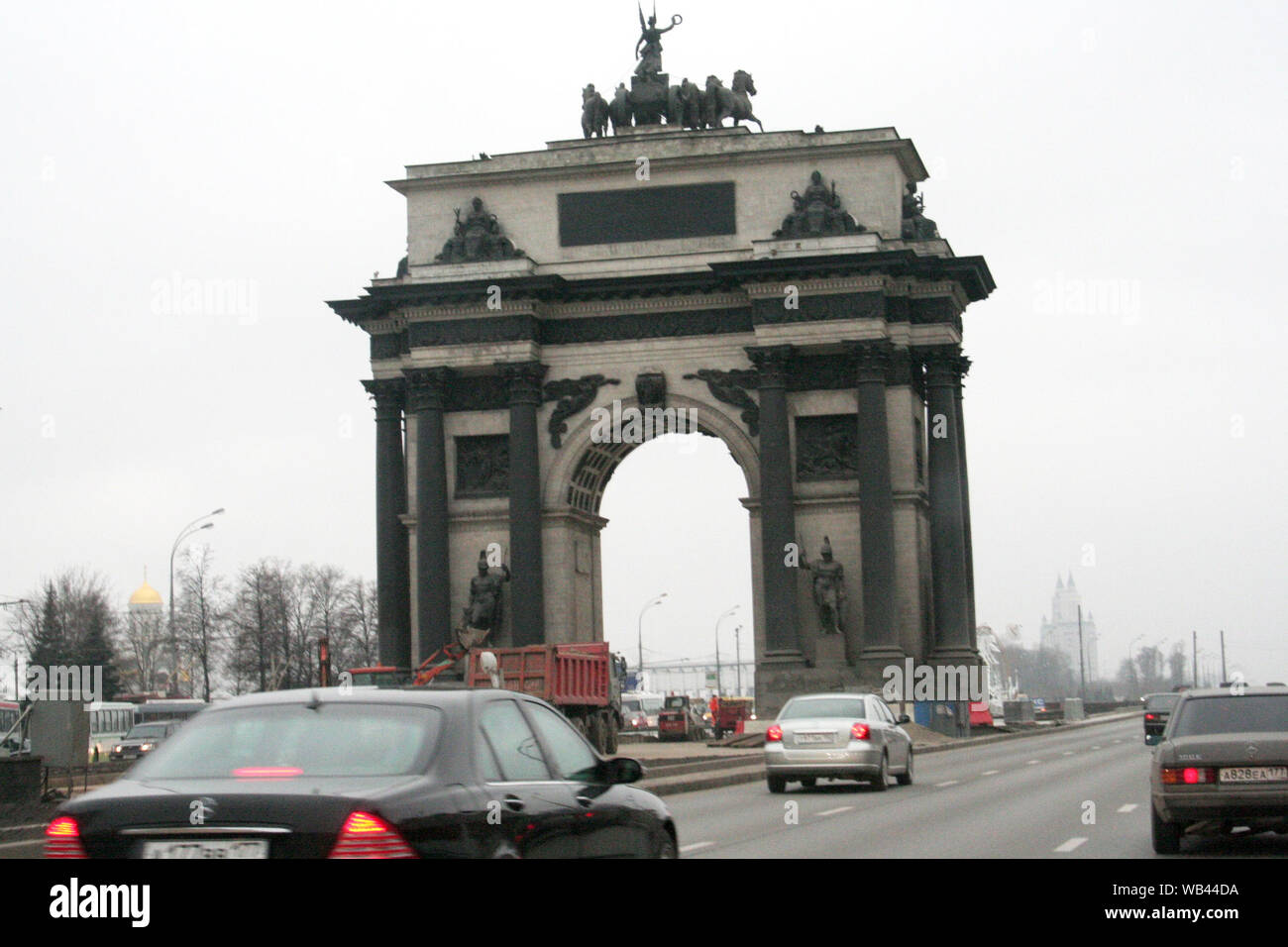 A monument depicting Russian victory in World War II at the heart of ...