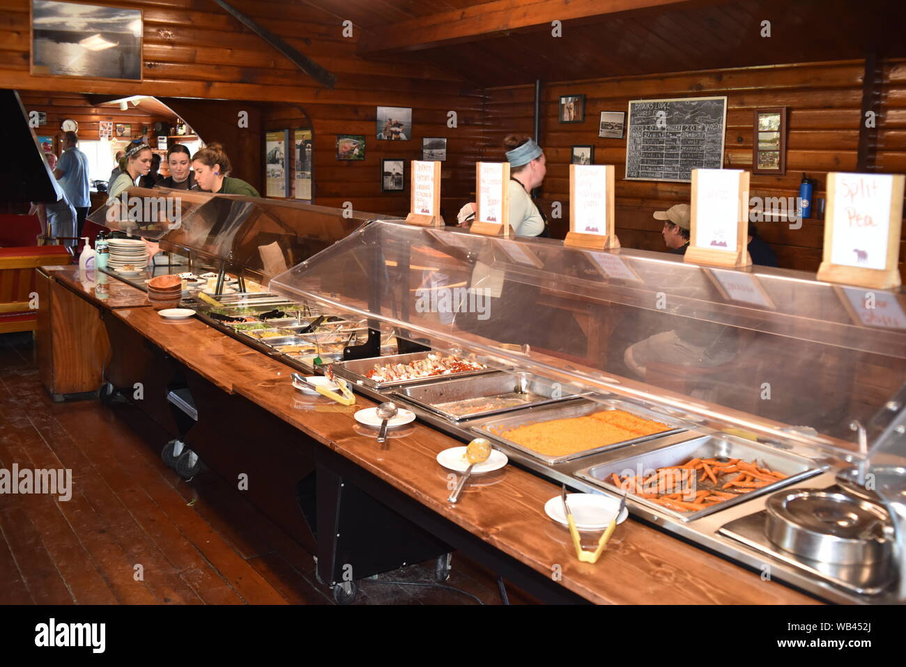 Katmai National Park, Alaska. U.S.A. June 26-28, 2019. Brooks Lodge ...