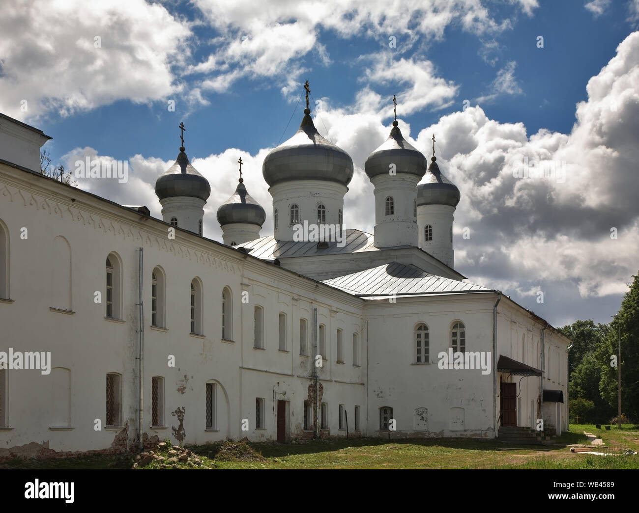 Savior Cathedral in St. George's (Yuriev) Monastery. Novgorod the Great ...