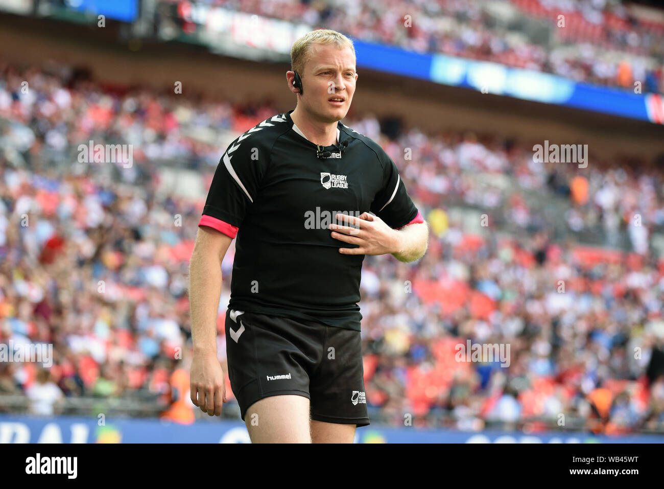 London, UK. 24th August, 2019. Wembley Stadium, London, England; Rugby ...