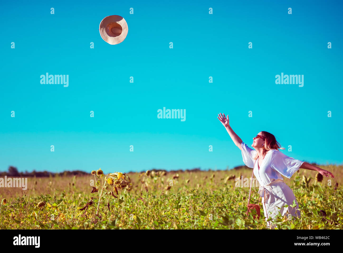 Chasing a hat hi-res stock photography and images - Alamy