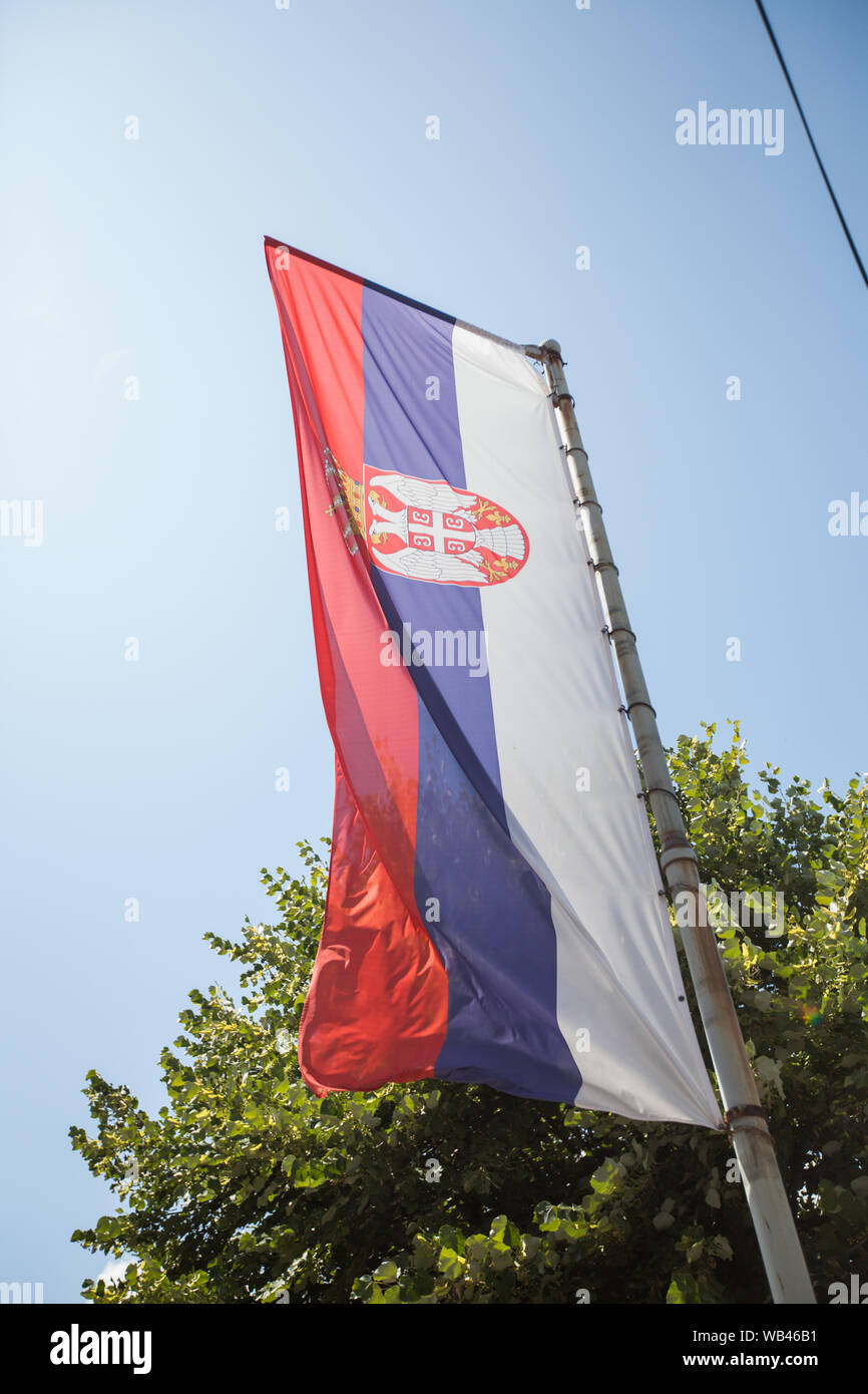 Serbian official flag hi-res stock photography and images - Alamy