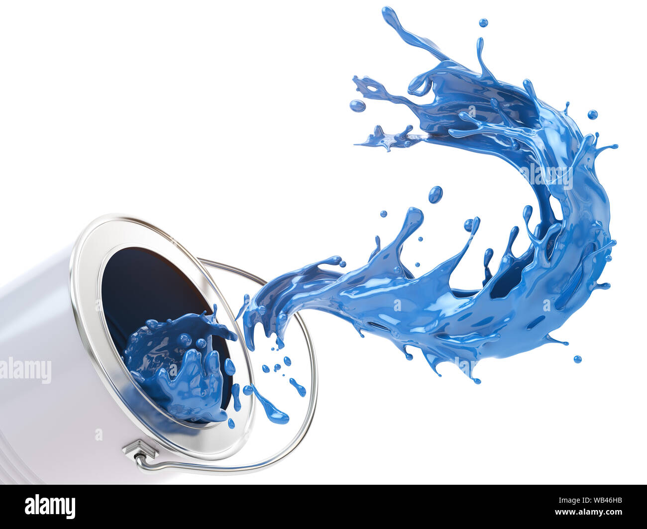 Paint splash in form of question mark and paint can. Choice of color ...