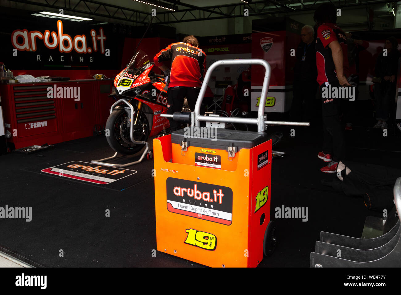 BOX BAUTISTA 19 ARUBA during World Superbike Pirelli Italyn Round ...